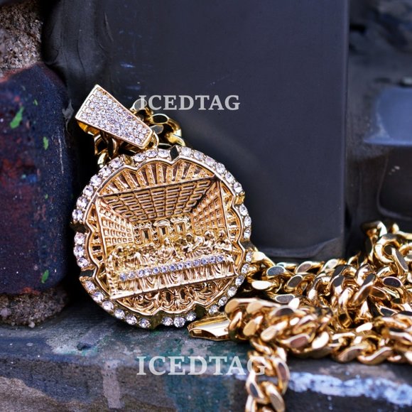 Accessories | Iced Out Last Supper Pendant 3 Necklace Iced Set | Poshmark